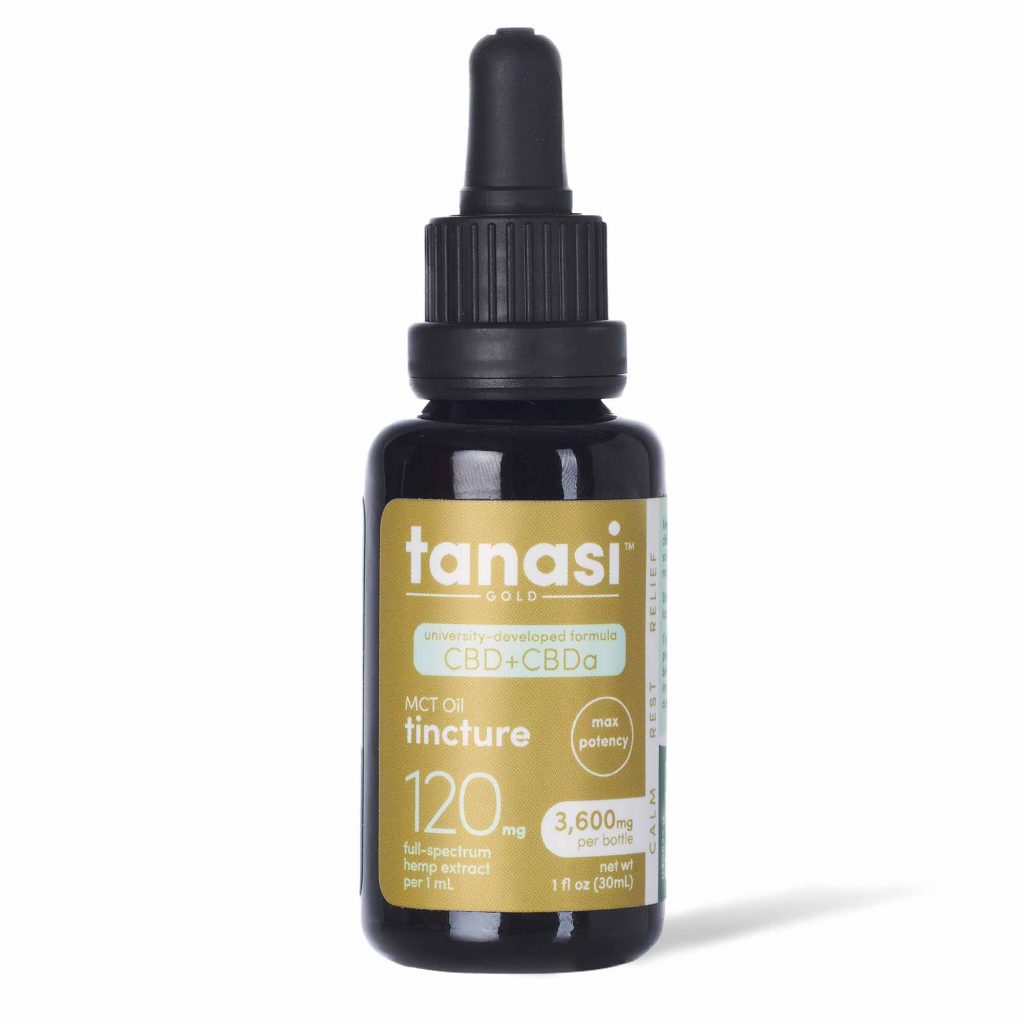 CBD+CBDa GOLD Tinctures | University Developed 1:1 Formula | Tanasi