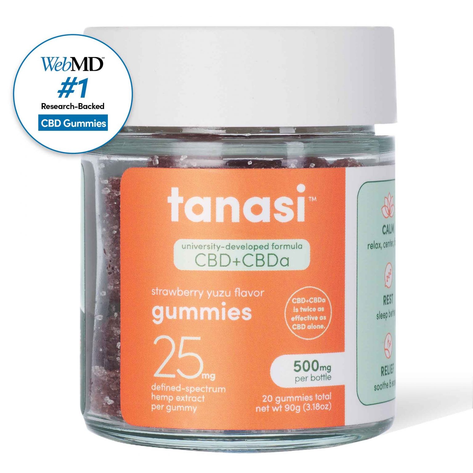 CBD+CBDa Gummies | University Developed Gummies | Tanasi